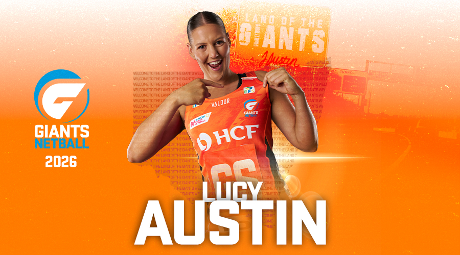 Lucy Lands at the GIANTS - GIANTS Netball